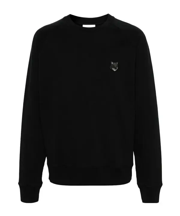 Maison Kitsuné Bold Fox Head Patch Oversize Sweatshirt - Black