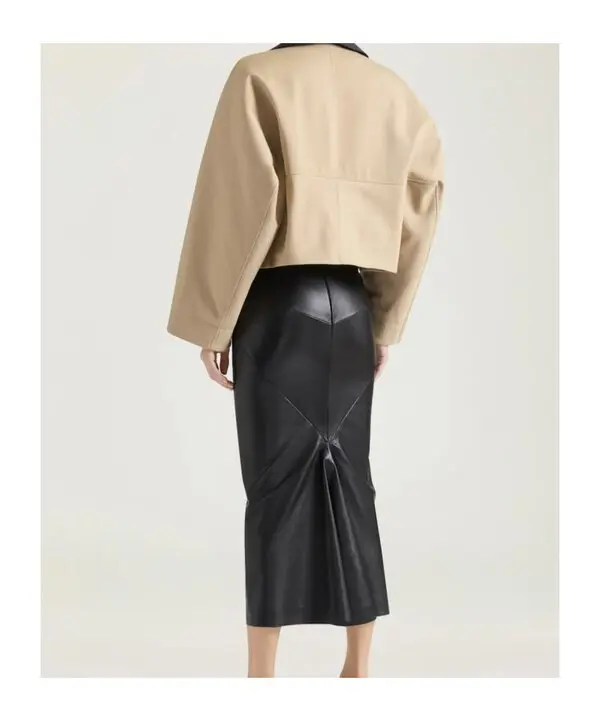 Givenchy Collared Cropped Peacoat