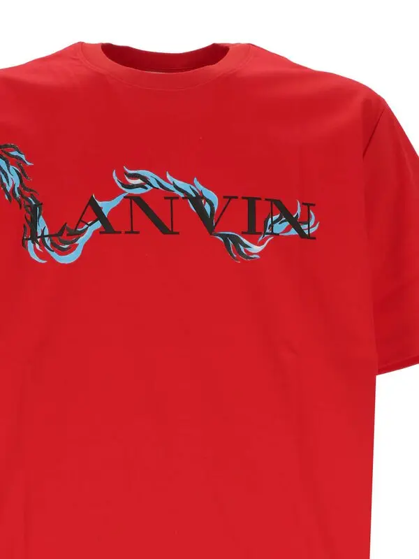 LANVIN Logo Printed Crewneck T-shirt
