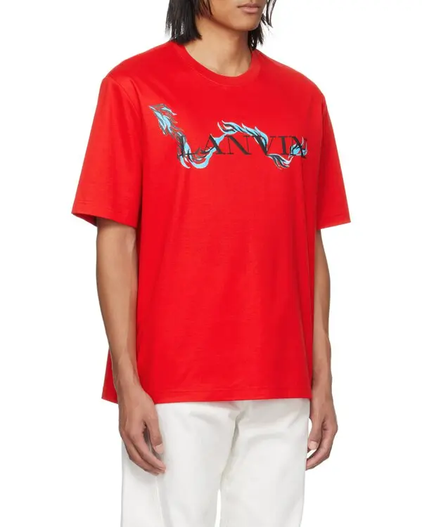 LANVIN Logo Printed Crewneck T-shirt