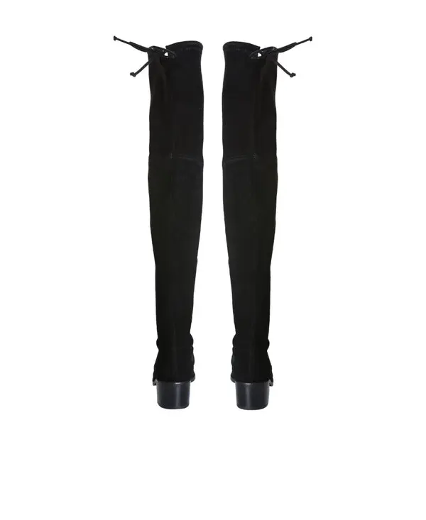 STUART WEITZMAN Knee-high Spliced Boots With Drawstring Fastening - Black