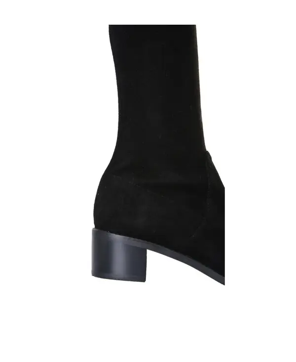 STUART WEITZMAN Knee-high Spliced Boots With Drawstring Fastening - Black