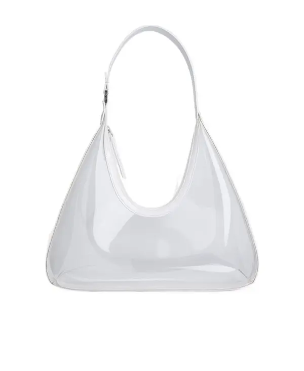 By Far Amber Transparent Shoulder Bag - White
