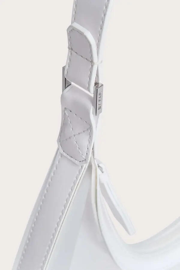By Far Amber Transparent Shoulder Bag - White