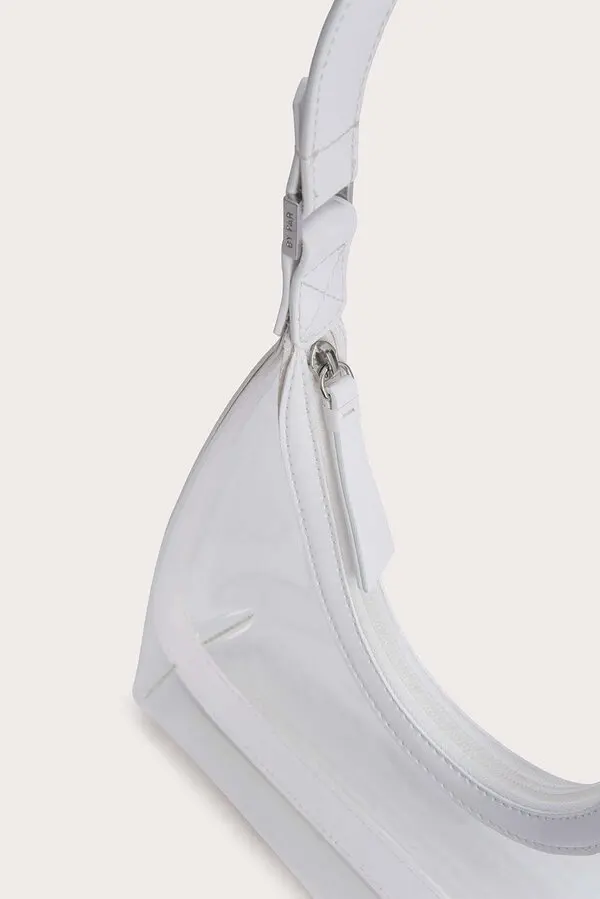 By Far Amber Transparent Shoulder Bag - White