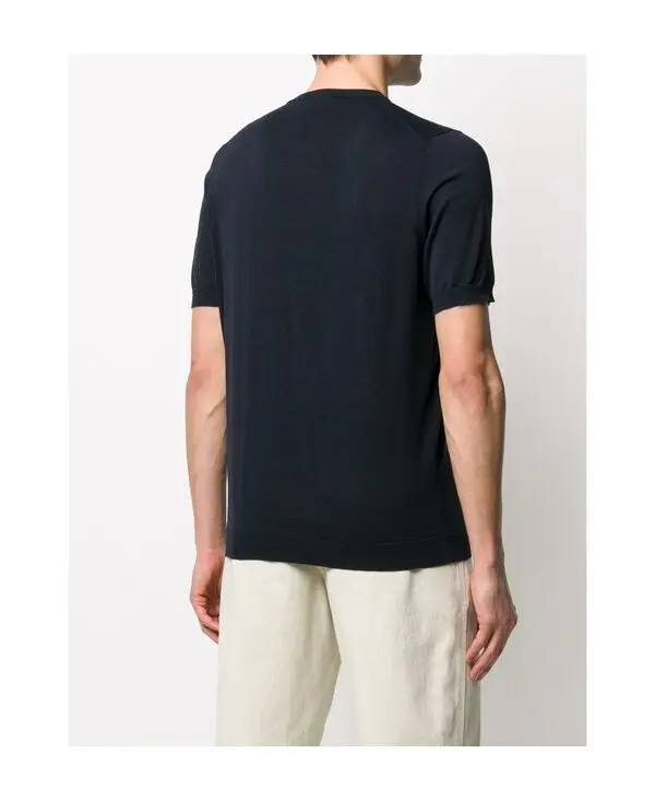 DRUMOHR Short-sleeved Crewneck Knitted Jumper - Black