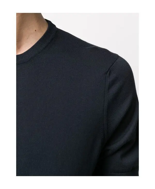 DRUMOHR Short-sleeved Crewneck Knitted Jumper - Black