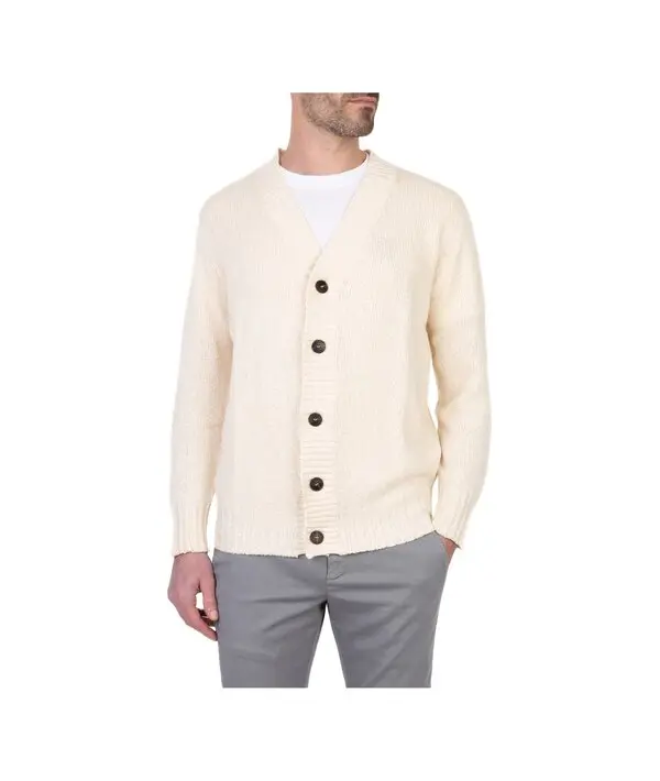 DRUMOHR V-neck Knitted Cardigan - White