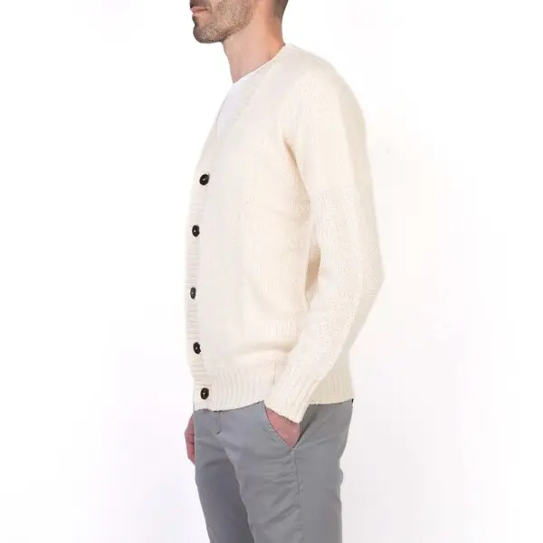 DRUMOHR V-neck Knitted Cardigan - White
