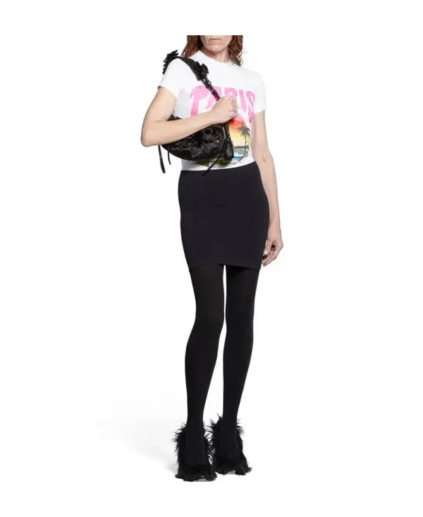 Balenciaga Graphic Print Crewneck T-shirt - White