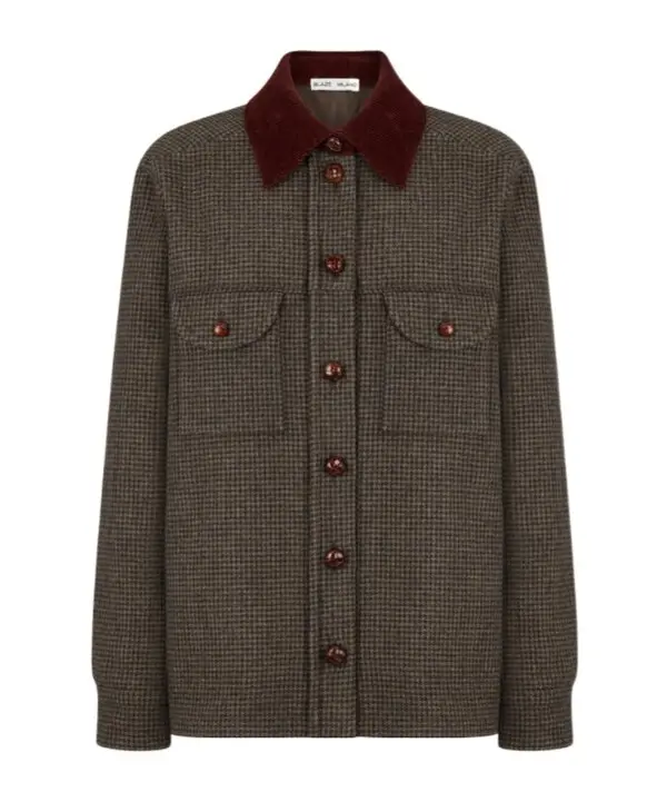 BLAZÉ MILANO Badis Berber Houndstooth Coat