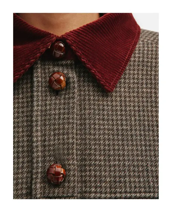 BLAZÉ MILANO Badis Berber Houndstooth Coat