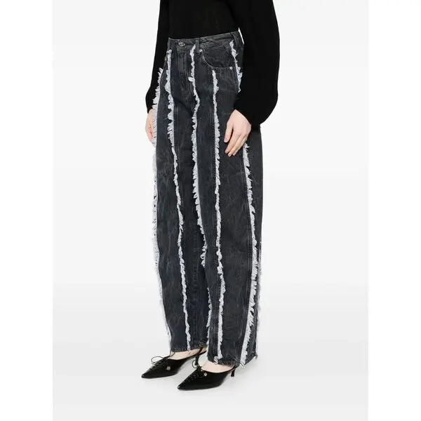 Séfr Wide-leg Jeans With Raw Edge Detailing
