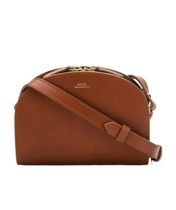 A.p.c. Demi-lune Mini Crossbody Bag - Brown