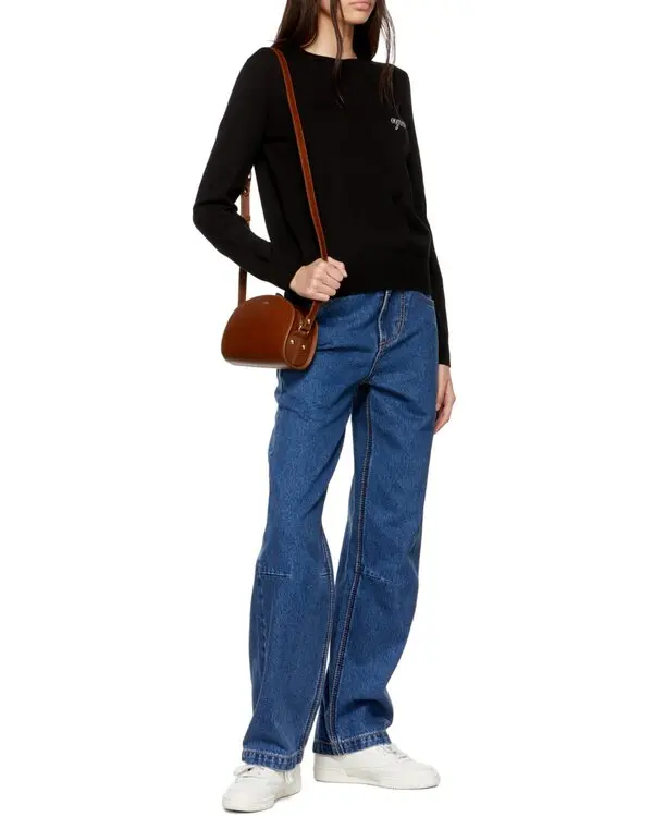 A.p.c. Demi-lune Mini Crossbody Bag - Brown