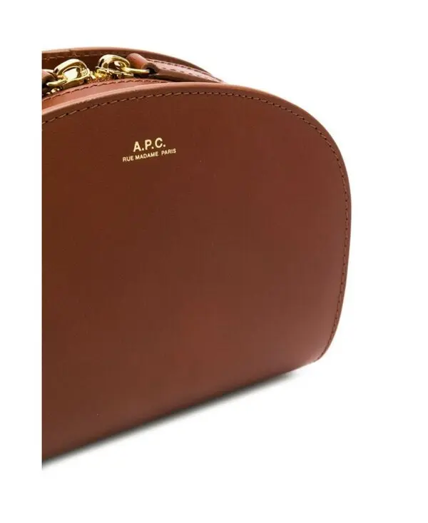 A.p.c. Demi-lune Mini Crossbody Bag - Brown