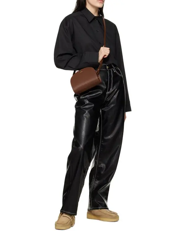 A.p.c. Demi-lune Mini Crossbody Bag - Brown