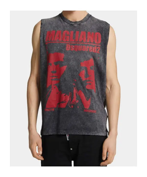 Dsquared2 X Magliano Graphic Printed Tank Top - Black