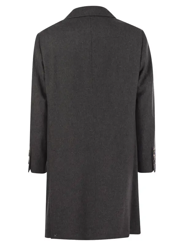 Brunello Cucinelli Wool And Cashmere Blend Button-fastening Coat