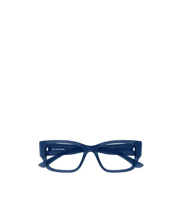 Balenciaga Rectangle Frame Glasses - Dark Blue
