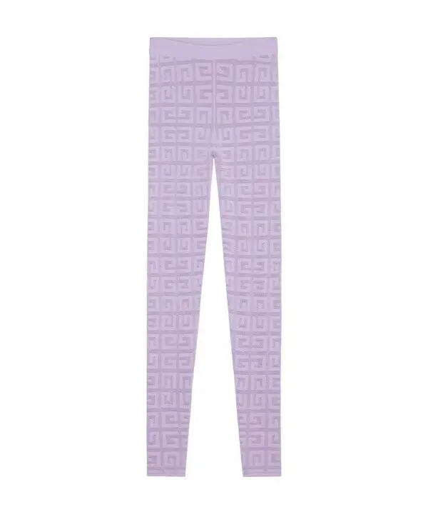 Givenchy 4g Jacquard Leggings - Lavender
