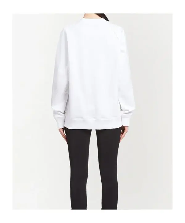 Prada Logo Print Cotton Sweatshirt