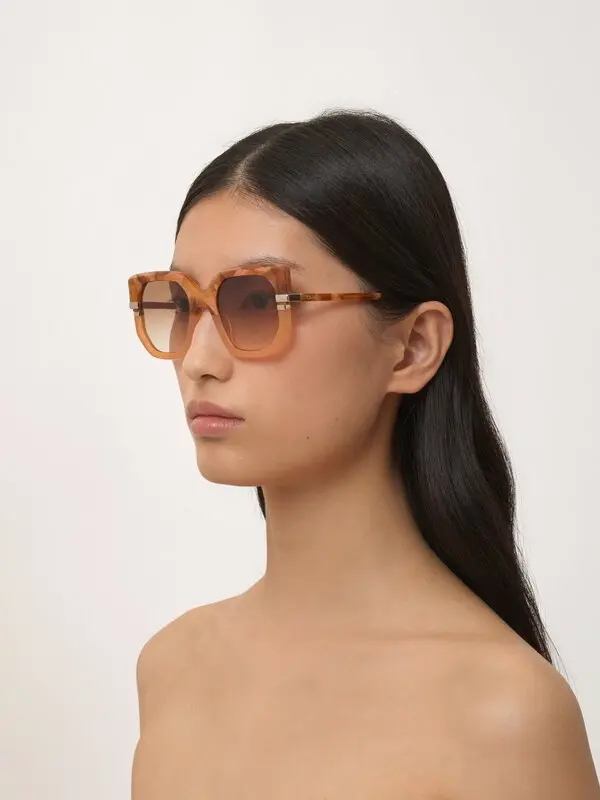 Chloé Oversized Square Frame Sunglasses