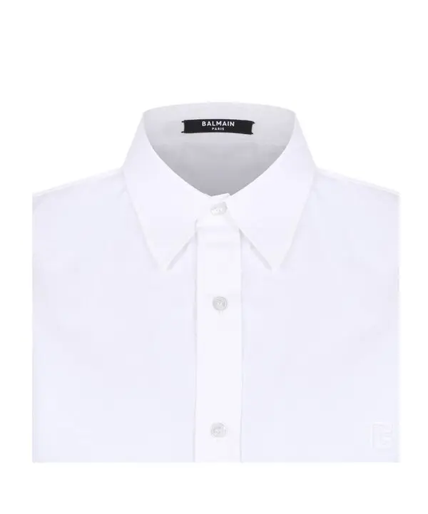 Balmain Regular Fit Short-sleeved Poplin Shirt