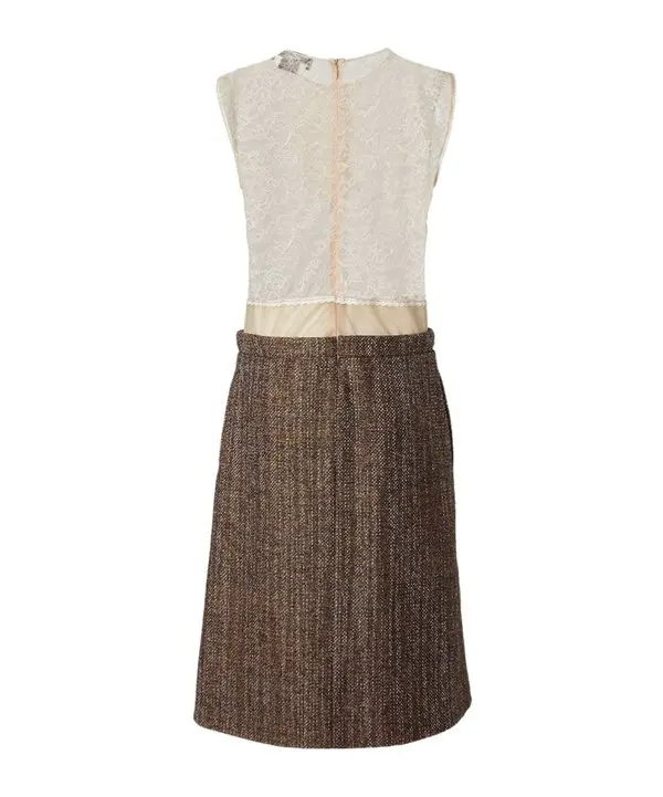 Fendi Trompe-l'oeil Effect Panelled Midi Dress