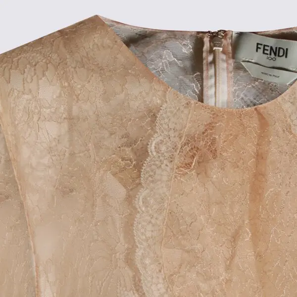 Fendi Trompe-l'oeil Effect Panelled Midi Dress