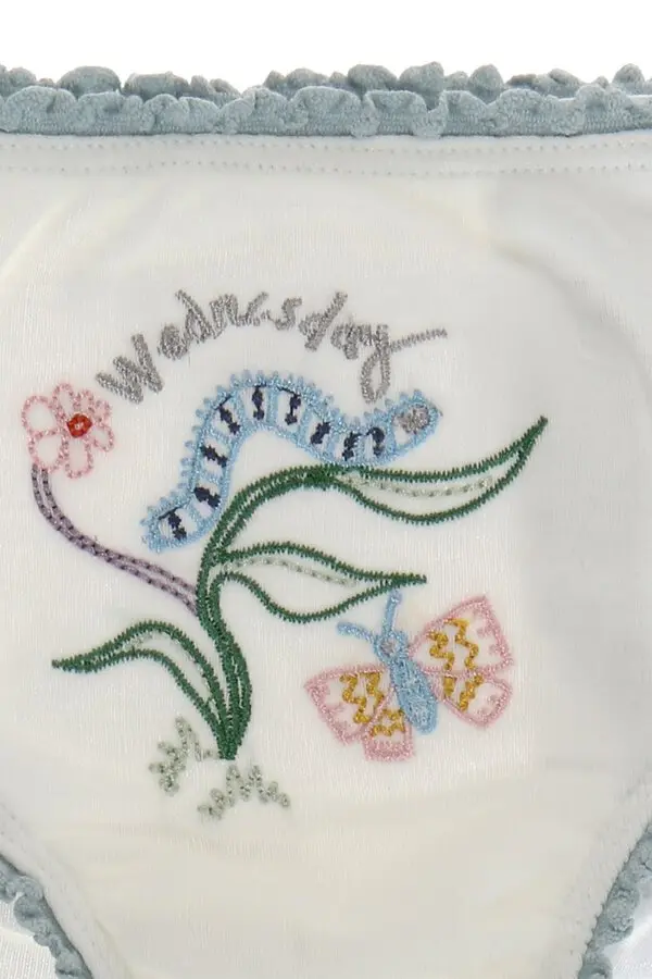 Stella McCartney Embroidered Cotton Underwear Set