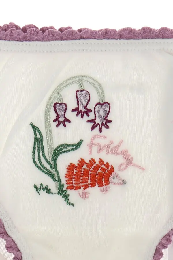 Stella McCartney Embroidered Cotton Underwear Set