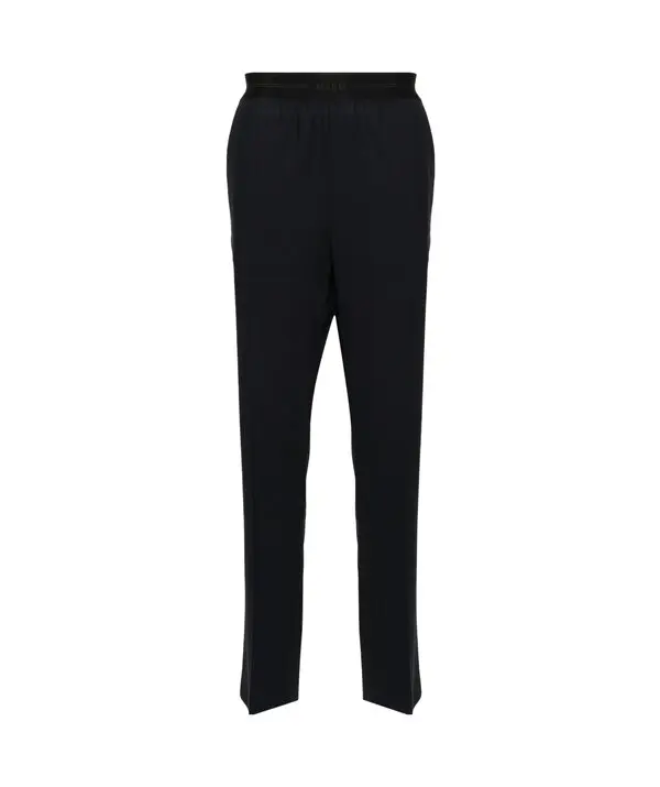 MSGM Tailored Trousers With Logo Waistband