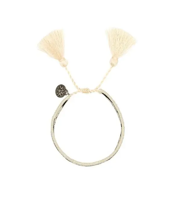 Prada Two-toned Bracelet With Tassels - Yellow