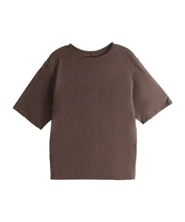 Rick Owens Short Sleeved Crewneck T-shirt - Brown