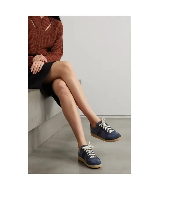 MAISON MARGIELA Logo Strap Casual Sneakers - Black