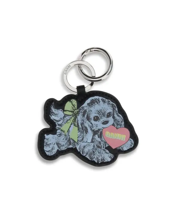 GANNI Puppy Charm - Black