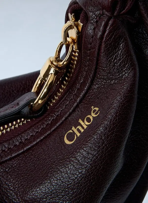 Chloé Mini Hobo Bag With Hoop Handle - Black