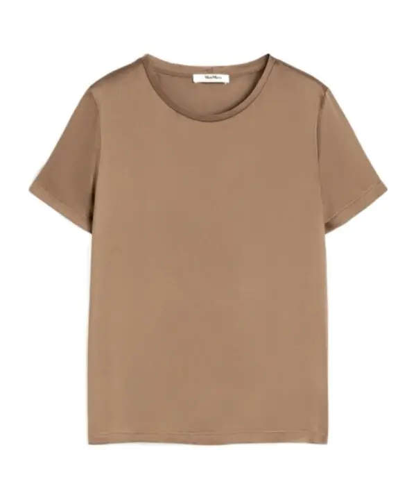 Max Mara Rebby Crewneck Satin Top