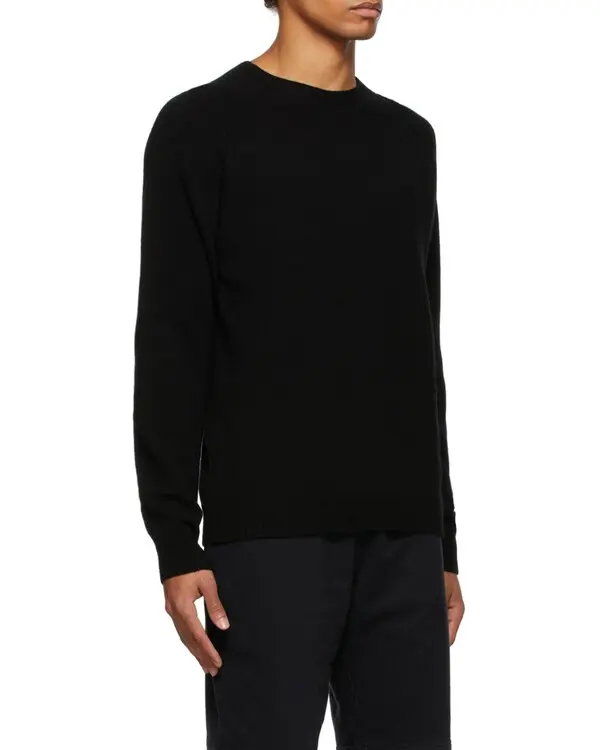 Sunspel Crew Neck Pullover - Black
