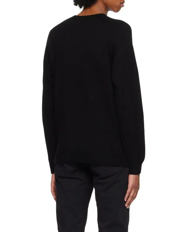 Sunspel Crew Neck Pullover - Black