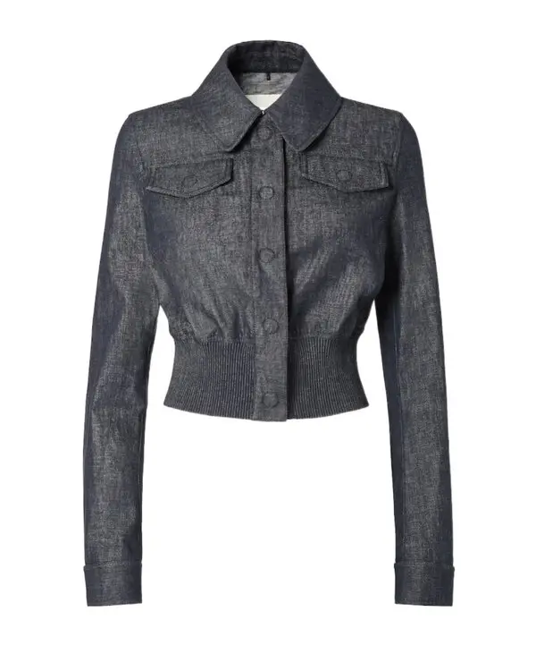 Fendi Light Chambray Bomber Jacket