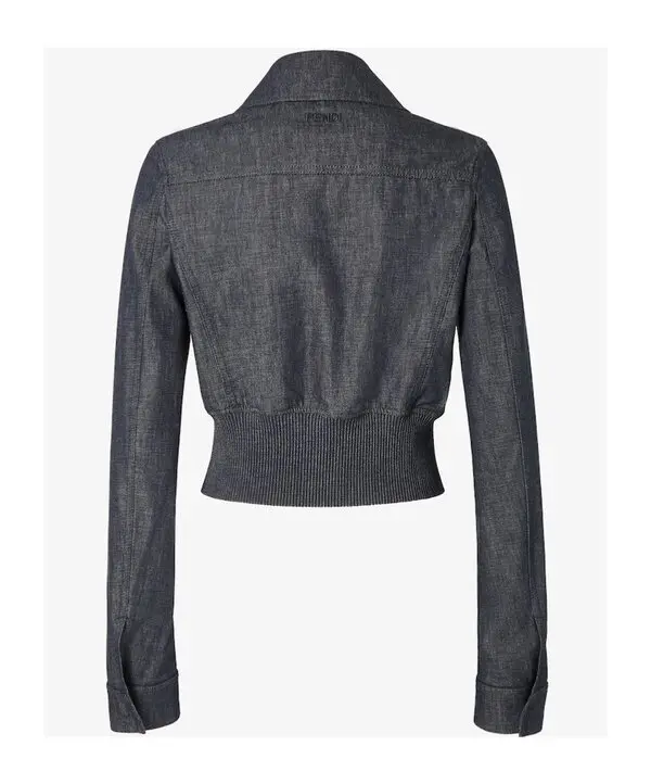Fendi Light Chambray Bomber Jacket