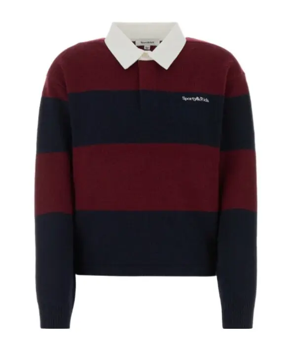 SPORTY  RICH Sporty & Rich Polo Neck Sweater