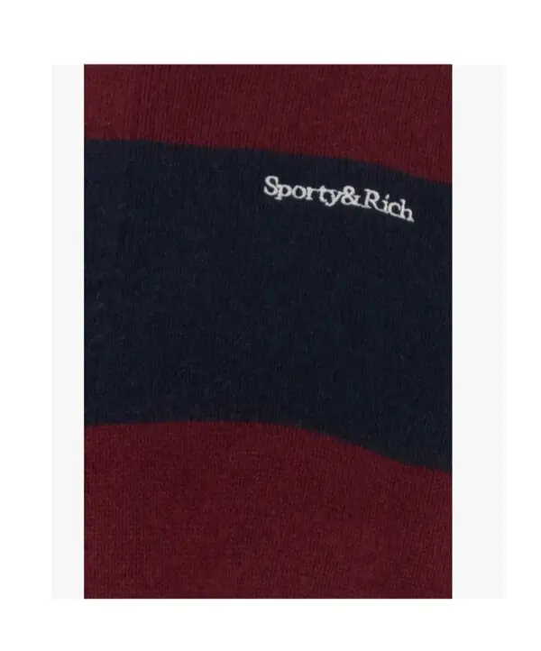 SPORTY  RICH Sporty & Rich Polo Neck Sweater