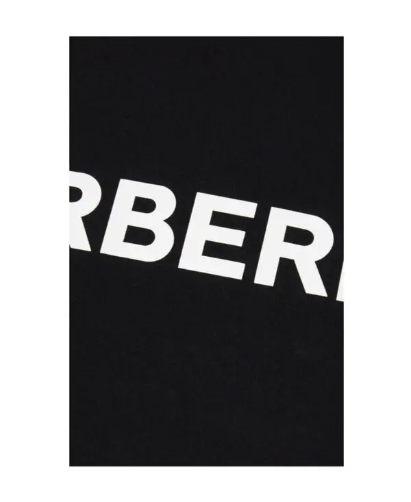 Burberry Logo Print Crewneck T-shirt - Black
