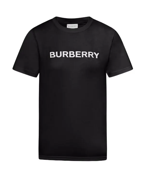 Burberry Logo Print Crewneck T-shirt - Black