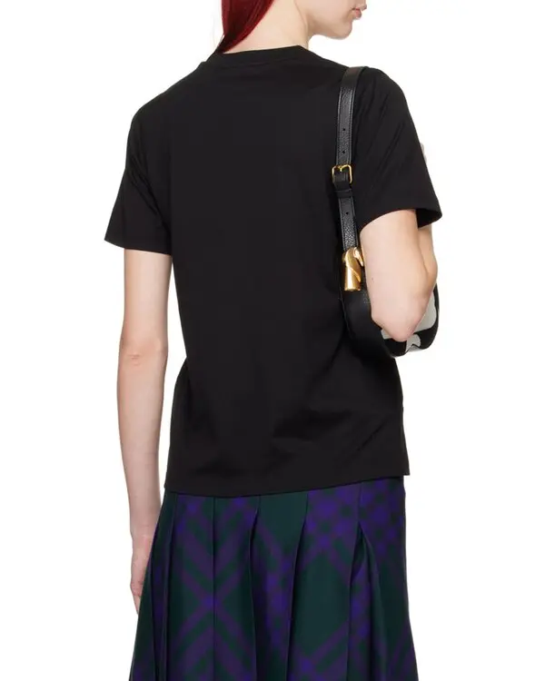 Burberry Logo Print Crewneck T-shirt - Black