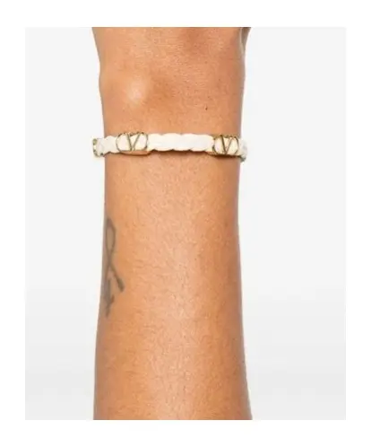 Valentino Garavani Vlogo Signature Braided Strap Bracelet