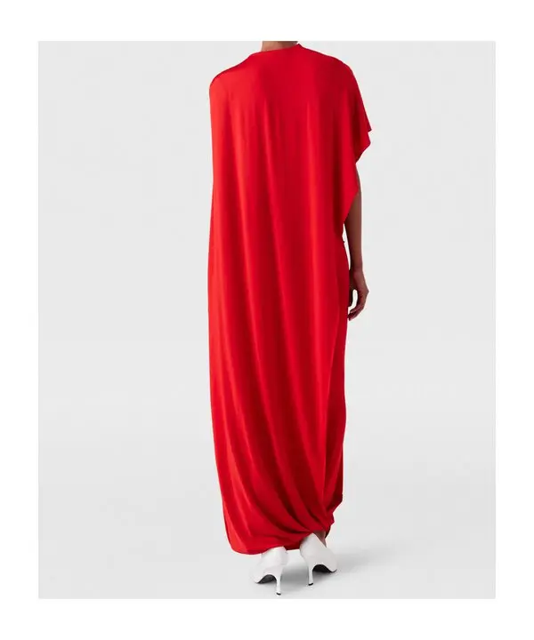 Stella McCartney Asymmetric Cape Maxi Dress